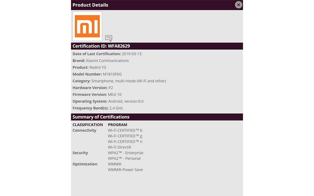 El Xiaomi Redmi S3 recibe certificación con MIUI 9 10 y Android Pie ...