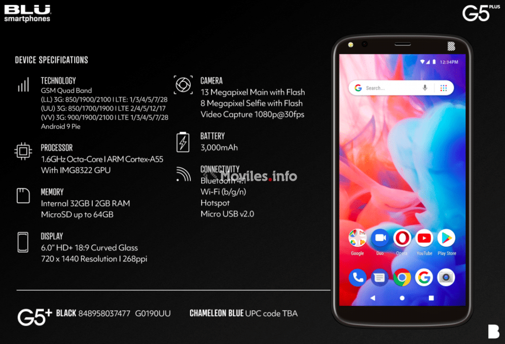 BLU G5 PLUS: Características, precio y donde comprar - Moviles.info