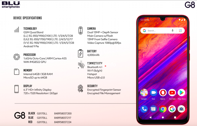 BLU G8: Características, precio y donde comprar - Moviles.info