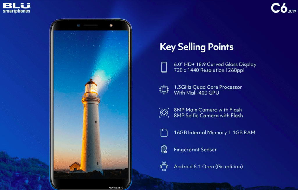 BLU C6 (2019): Características, precio y donde comprar - Moviles.info